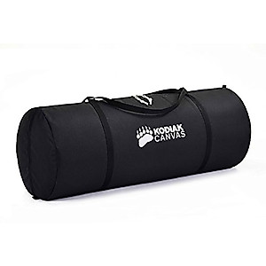 KODIAK CANVAS 1-Person Canvas Swag Tent with Sleeping Pad, Olive, One Size