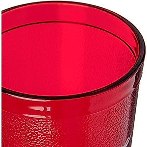 Carlisle Paddles Coca Cola Logo Ruby Red Plastic Tumblers Set of 4-16oz (Coke)