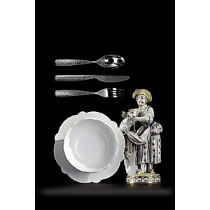 Alessi Dressed Bowl, Set of 4, White,MW01/3