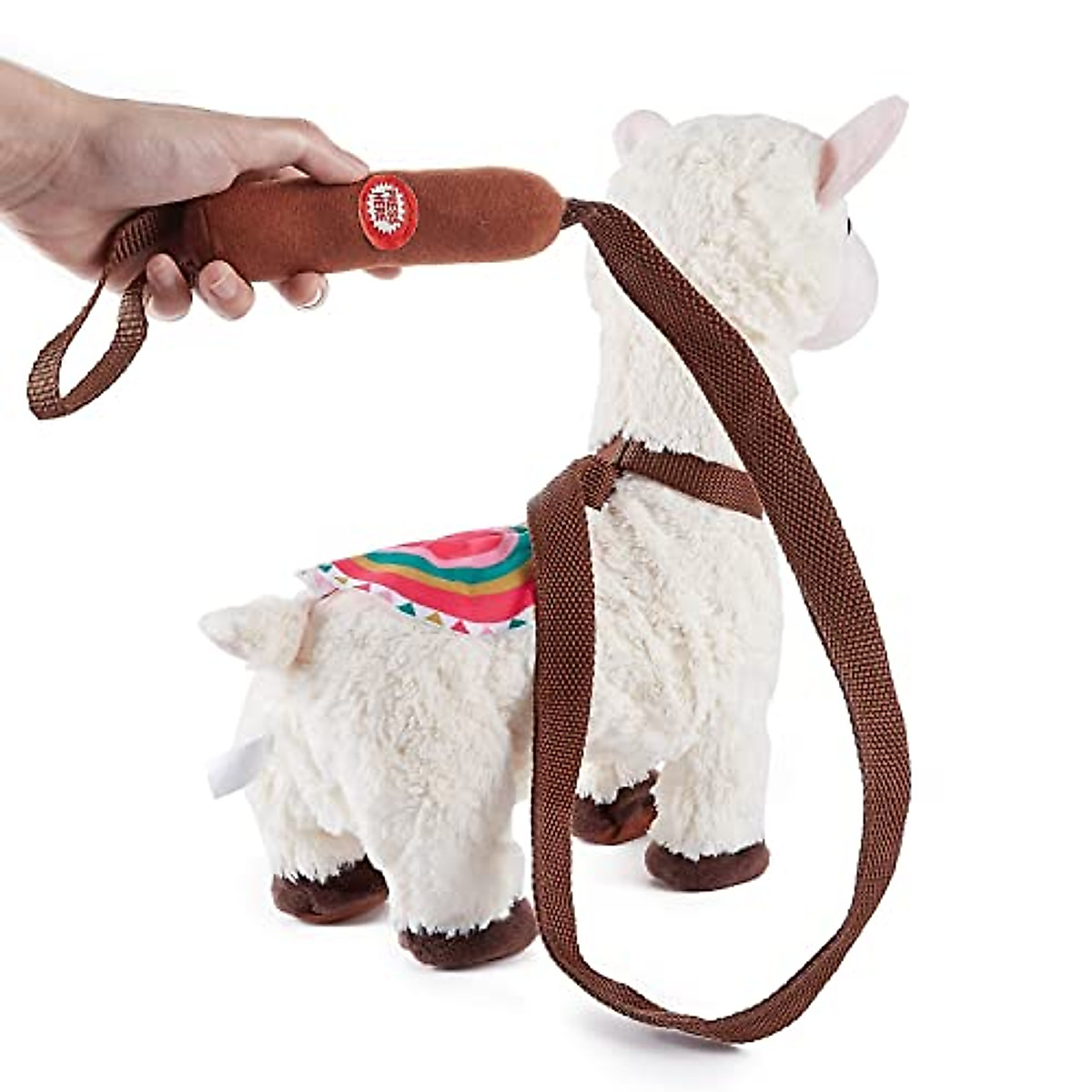 Think Gizmos Boppin, Shakin, Walking Llama Toy. Plush Musical Dancing Toy - Robotic Walk Along Animal for Boys & Girls Aged 3,4,5,6,7,8,9,10