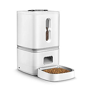 Automatic Cat Feeder, Automatic Pet Feeder Dry Food 7L, Portion Control 1-4 Meals per Day & 10s Voice Recorder for Small and Medium Pets