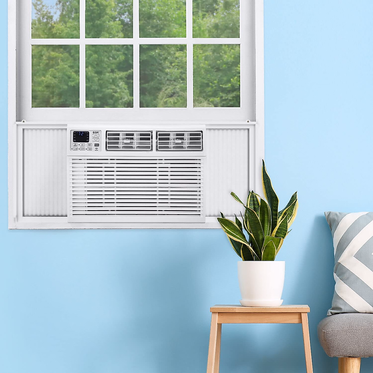 Emerson Quiet Kool EARC15RSE1 SMART 15,000 BTU 115V Window Air Conditioner with Remote, Wi-Fi, and Voice Control, White