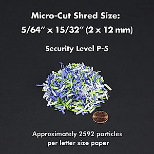 Aurora Commercial Grade 200-Sheet Auto Feed High Security Micro-Cut Paper Shredder/ 60 Minutes/ Security Level P-5