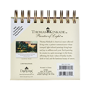 DaySpring - Thomas Kinkade Painter of Light: An Inspirational DaySpring DayBrightener - Perpetual Calendar with Encouraging Scripture from the King James Bible (23460)