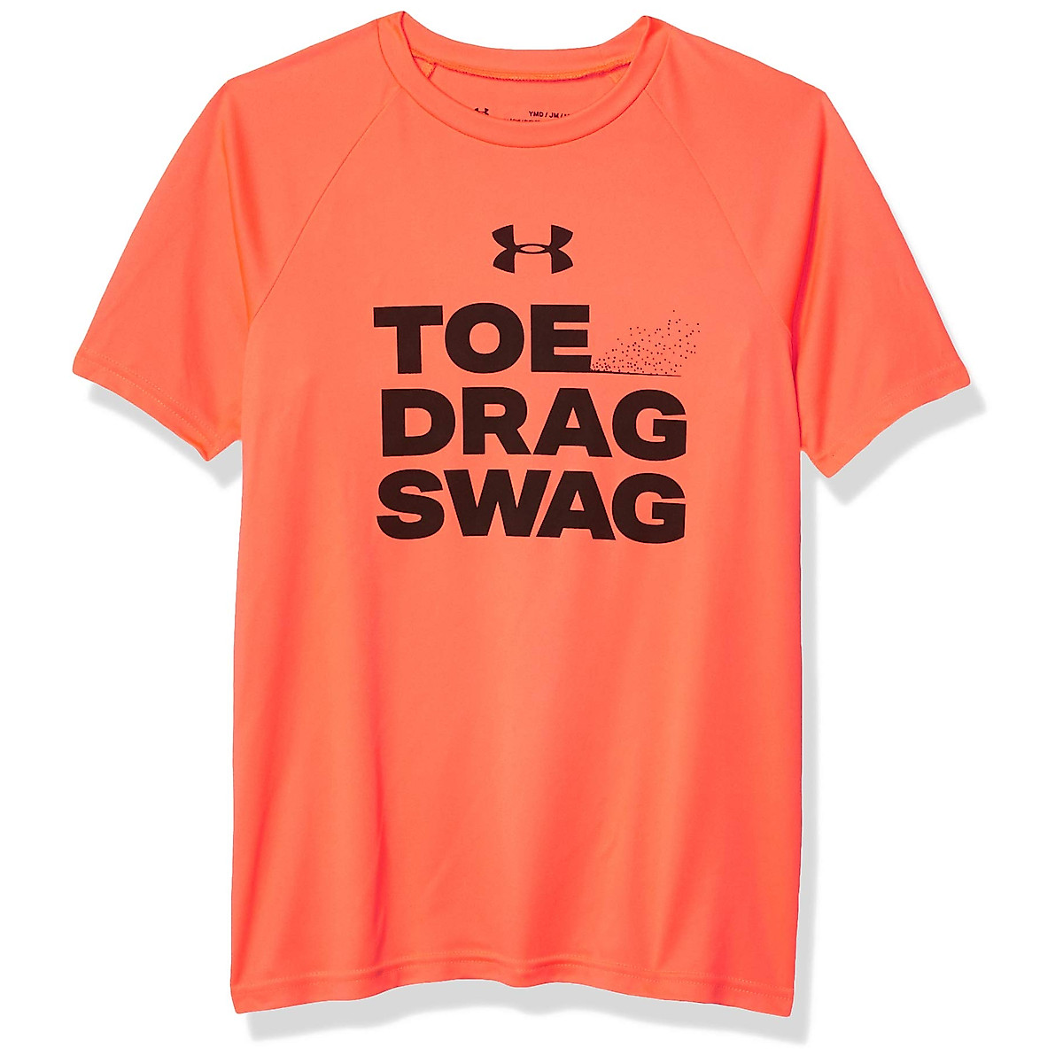 Under Armour Boys' Tech Toe Drag Swag Short Sleeve T-Shirt, Beta (628)/Black, Youth Small
