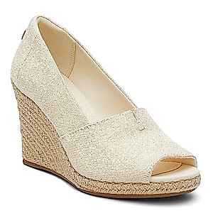 TOMS Women's, Michelle Sandal Natural Metallic 7 M