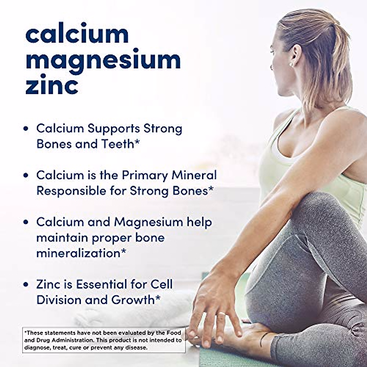American Health Calcium/Magnesium/Zinc Tablets, 250 Count