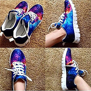 Wanyint Hibiscus Plumeria Flower Print Training Shoes Tropical Palm Leaves Casual Fashion Sneakers Travel Outdoor Slip-on Women's Running Shoes Slip-on Athletic Shoes Sport Shoes