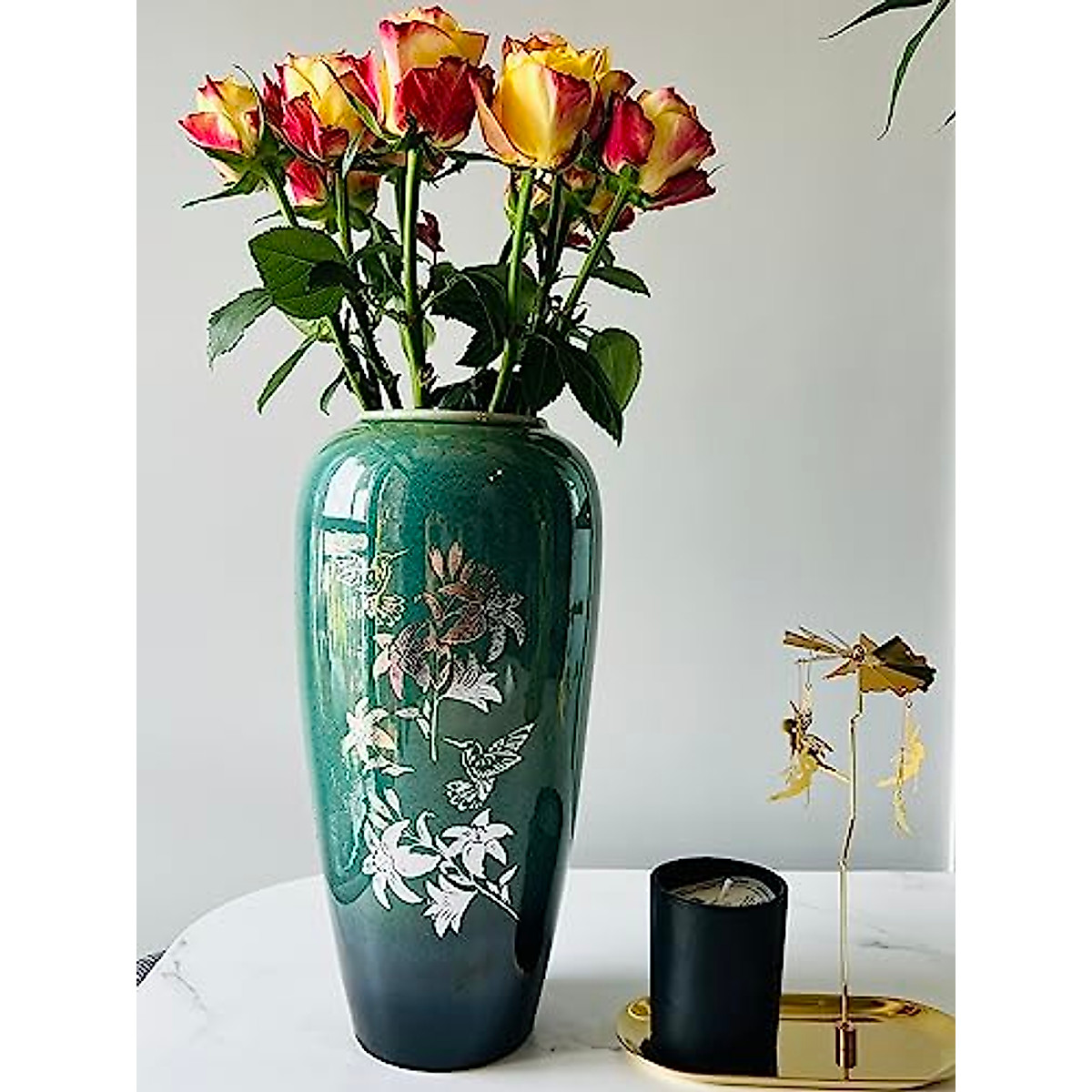 Rub on Transfers for Crafts, 5 Sheets Furniture Transfers and Craft Decals, Flowers Home Decoration Transfers for Crafts, Wood, Glass, Plastic, Metal, Ceramic, 4.5'' x11.8''