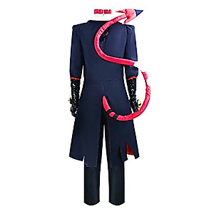 TOBVBOO Hazbin Hotel Helluva Boss Moxxie Cosplay Costume Adult Tuxedo Uniform Outfit Halloween Carnival Costume (Customized Size)