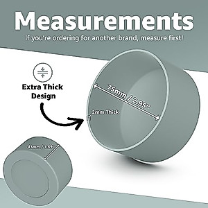 Jmoe USA 3-Pack Boot Sleeve Covers for Simple Modern 40oz & 30oz Trek Tumbler With Handle | Travel Mug | Protects Against Dents & Scratches | Fits Summit Bottles | Soft Silicone (Sea Glass Sage)