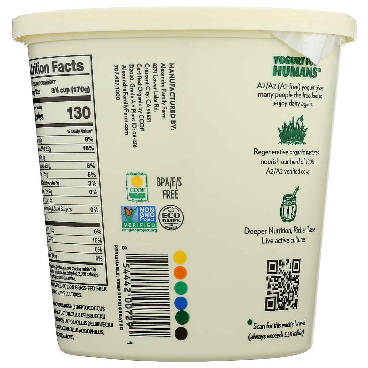 YOGURT OG A2A2 GRASS FED