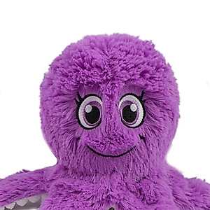 Best Pet Supplies Crinkle Dog Toy for Small, Medium, and Large Breeds, Cute No Stuffing Duck with Soft Squeaker, Fun for Indoor Puppies and Senior Pups, Plush No Mess Chew and Play - Dark Purple