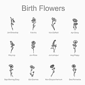 Stethoscope ID Tag for Nurses, Personalized Stethoscope Name Tag Custom Made Nursing ID Charm Graduation Gifts (Stethoscope Tag with Birthflower - Style 01)