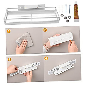 LABRIMP Drawer Rack Snack Drawer Storage Rack Clear Drawer Pull Out Shelf Drawer Basket Undershelf Storage Basket Under Sink Cabinet Organizer Jarstorage Rack Sink Storage Rack