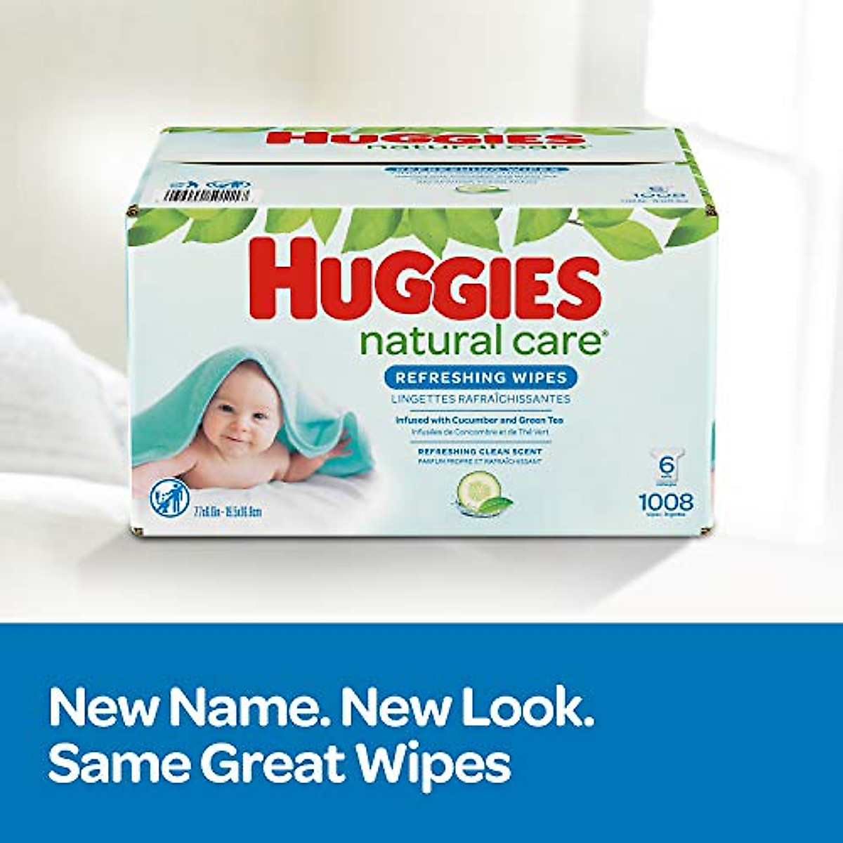 HUGGIES Refreshing Clean Baby Wipes, 172 Count (Pack of 2), 352 Total Wipes