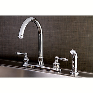 Kingston Brass FB7791ALSP Victorian 8-inch Centerset Kitchen Faucet, Chrome