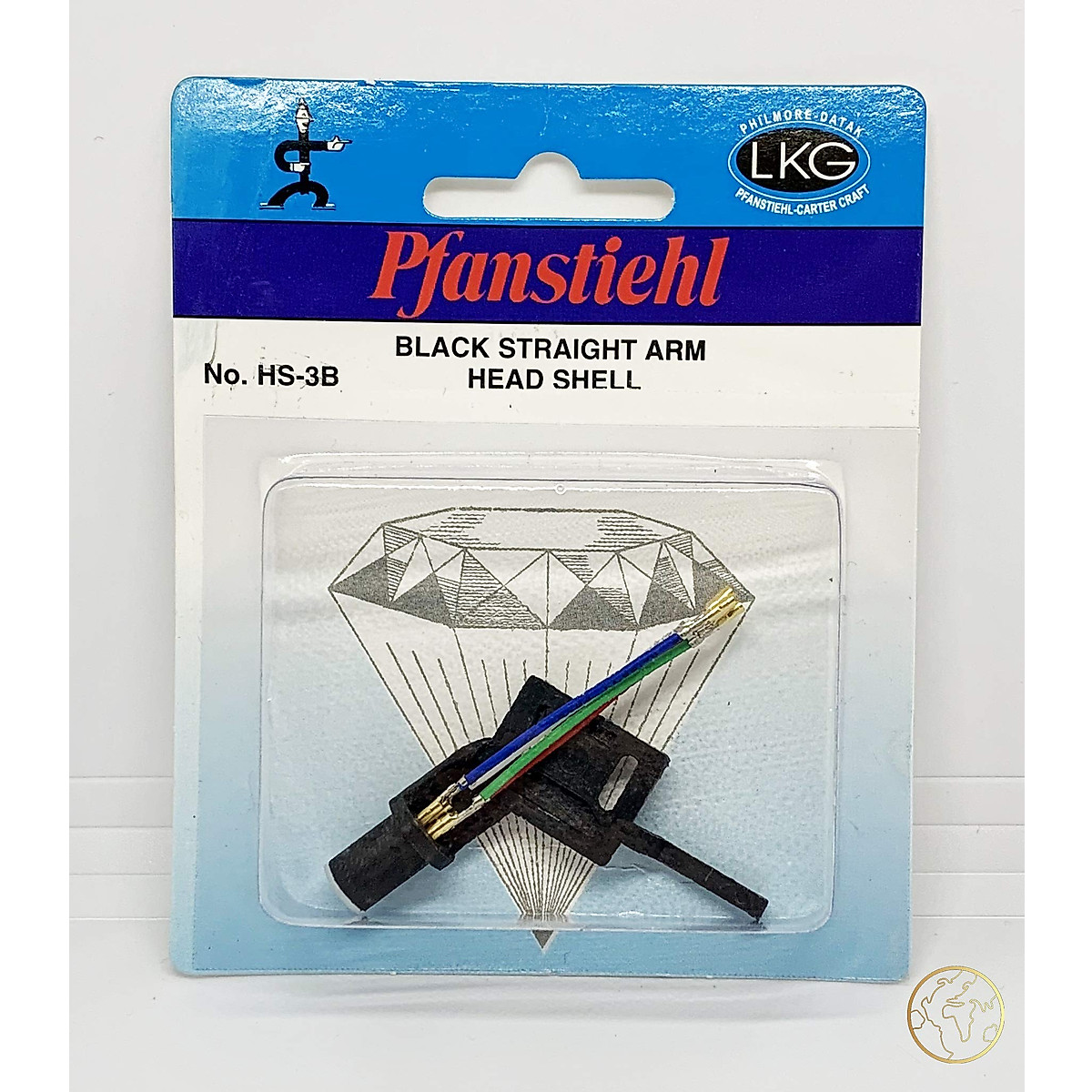 Headshell for Straight Tonearm Turntable with Gold Plated Leads