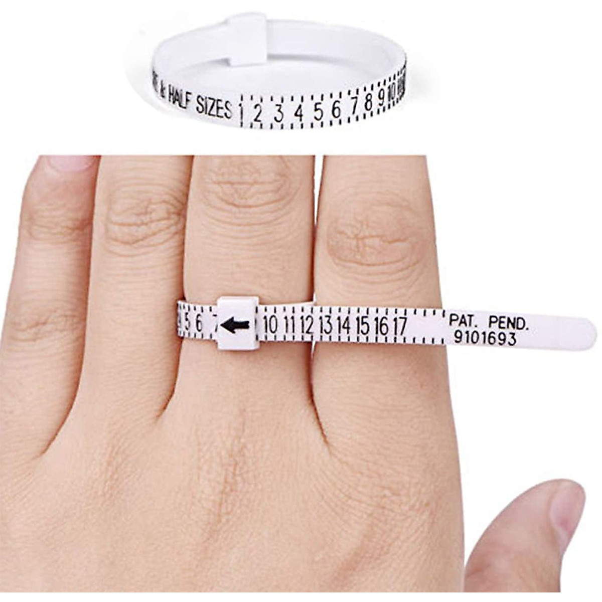 DoGeek Ring Sizer Measuring Tool Set Metal Ring Sizers Stainless Steel Ring Gauges Finger Sizer & Ring Mandrel Aluminuml (Size 1-13), 27 Pcs