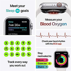 Apple Watch Series 6 (GPS + Cellular, 40mm) - Space Gray Aluminum Case with Black Sport Band (Renewed)