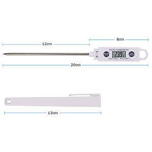 Brannan Instant Read Meat Thermometer Digital Probe - Best Waterproof Fast Kitchen Cooking Food Thermometers, Food Temperature Probes for Kitchen Outdoor Cooking Baking Water Liquid BBQ Grill Smokers