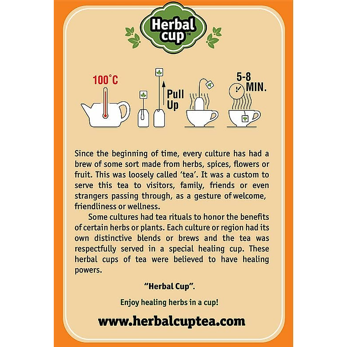 Herbal Cup Ayurveda Turmeric Tea, Organic Ginger & Black Pepper, No Caffeine Herbal Supplement (16 Count, Pack of 1)