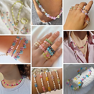 DICOBD 21600pcs 2mm 12/0 Glass Seed Beads Craft Beads Kit and 1200pcs Letter Alphabet Beads for Friendship Bracelets Jewelry Making Necklaces and Key Chains with 2 Rolls of Cord