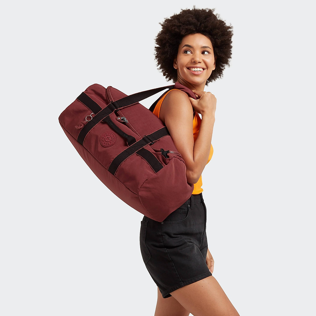 Kipling Jonis Small Laptop Duffle Backpack Deep Sky Blue