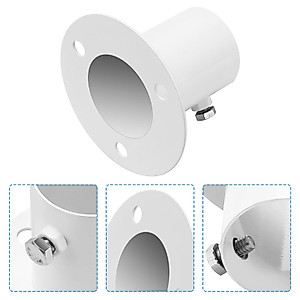 Pool ladder brackets Stainless Steel Deck Flanges, for above Ground Pool Ladder 1.5" also for Handrails Closet Rod Flange (2 pcs)