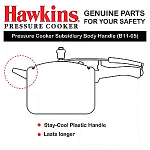 Hawkins Pressure Cooker New Subsidiary Handle(B11-05) 1 Unit-3.5 Litre to 12 Litre(Except Contura)