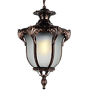 TJZY Novely Chandeliers-Chandelier+Pendant Light Allay Lamp Body Glass Lampshade Outdoor Waterproof for Balcony Hallway Courtyard Garden E27, Creative Decorative Lighting / 24.5 cm40 cm