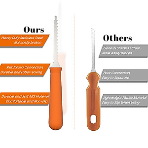 HOPEMATE 17 PCS Pumpkin Carving Kit for Kids&Adults with Witch Hats LED Candles Stainless Molds Pumpkin Carving Cutting Knife Set