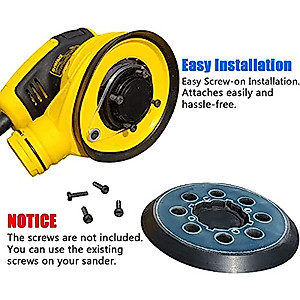 Replacement Sander Pad for DeWalt DWE6423/6423K, DWE6421/6421K, DCW210B Random Orbital Sander - 5" Hook-&-Loop Sadner Pad