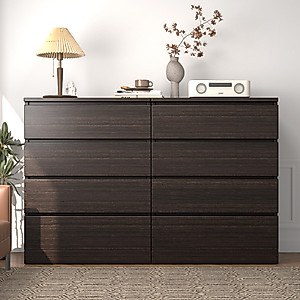 VEELIKE 15.7''x118'' Dark Wood Wallpaper Peel and Stick Removable Waterproof Wood Grain Contact Paper Self Adhesive Decorative Wood Vinyl Wrap for Cabinets Countertops Furniture Shelves Drawer Liners