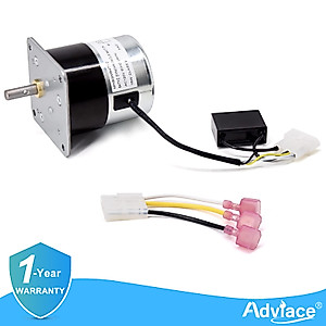 Adviace SRV7000-670 Feed Auger Motor for Pelpro PP130 PP60 PP70 PP130-B PP130B PPC90 TSC90 Pellet Stoves, 2RPM Auger Motor for Pleasant Hearth PH50CABPS PH35PS PH50PS Pellet Stoves