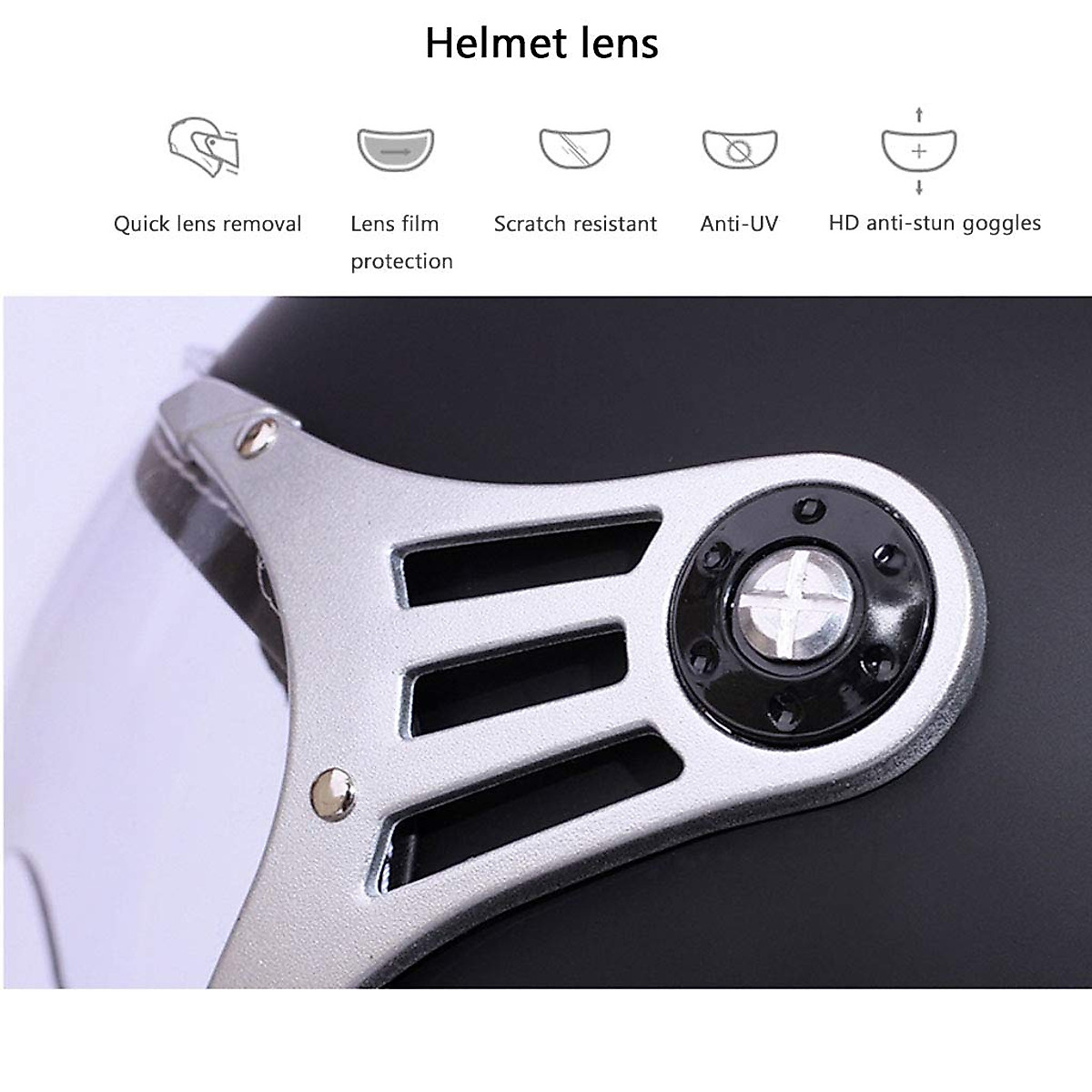 DCLINA Motorcycle Half Helmet Sunscreen Men's Women's Vintage Open-Face-Helmet, DOT Approved Unisex-Adult Retro Electric Girls Scooter Helmet for ATV Cruiser Moped,Breathable and Lightweight