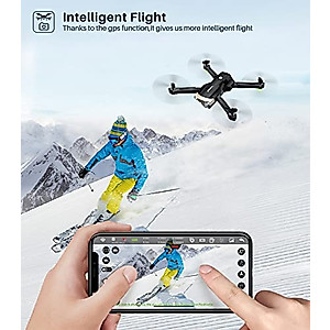 SYMA Drones with Camera for Adults 4K, Easy GPS RC Quadcopters with 36mins Flight Time, 5GHz FPV Transmission, Auto Return Home, Light Positioning, 4K Drone with Carrying Case