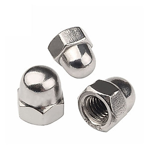 TNDYIG 10pcs/lot Acorn Cap Nut M3 M4 M5 M6 M8 M10 M12 M14 M16 M18 A2-70 Stainless Steel Decorative Cap Nuts Caps Covers (Size : M5)