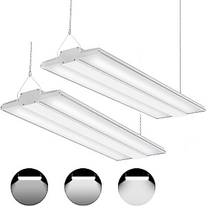 ADUB LED High Bay Light 240W 192W 144W, 1.63FT LED Warehouse Light 3000K 4000K 5000K, 36000LM, 400W LED High Bay Shop Light, 2.2 FT UL Listed LED High Bay Light 0-10V Dimmable