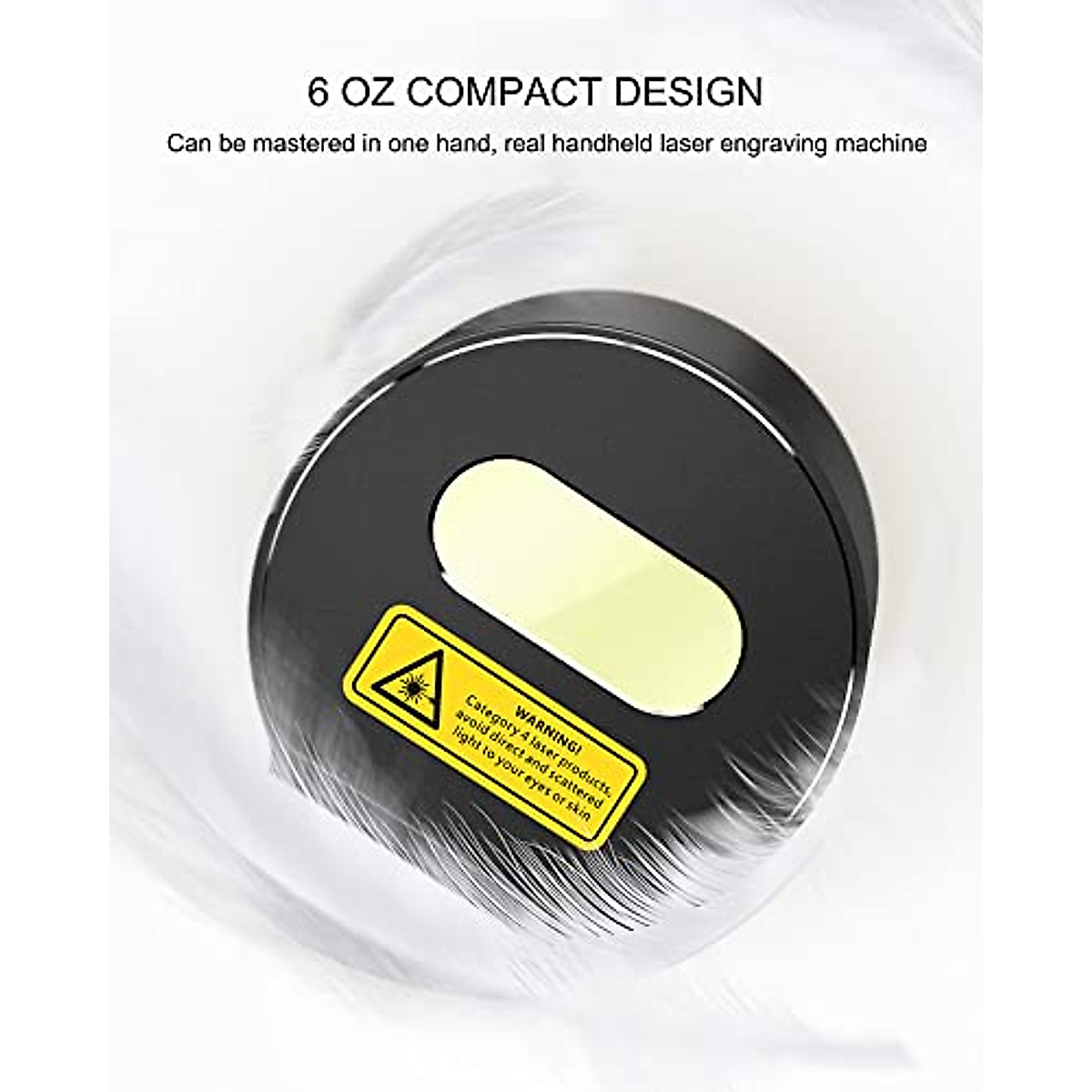 LaserPecker 1 Laser Engraver, Mini Engraving Machine Portable Laser Etcher, Compressed Spot High Precision Grabadora Laser with Laser Safety Glasses - Black