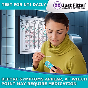 UTI Urine Test Strips. Urinary Tract Infection Strip. Simple, Fast and Accurate Results. Urinalysis Home Testing Stick Kit for Nitrite and Leukocytes.