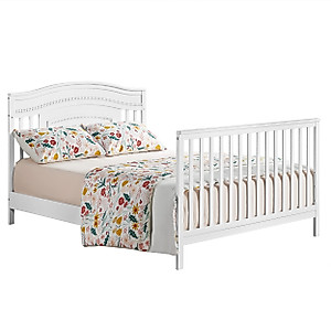 Oxford Baby Briella Crib to Full-Size Bed Conversion Kit, White, GreenGuard Gold Certified