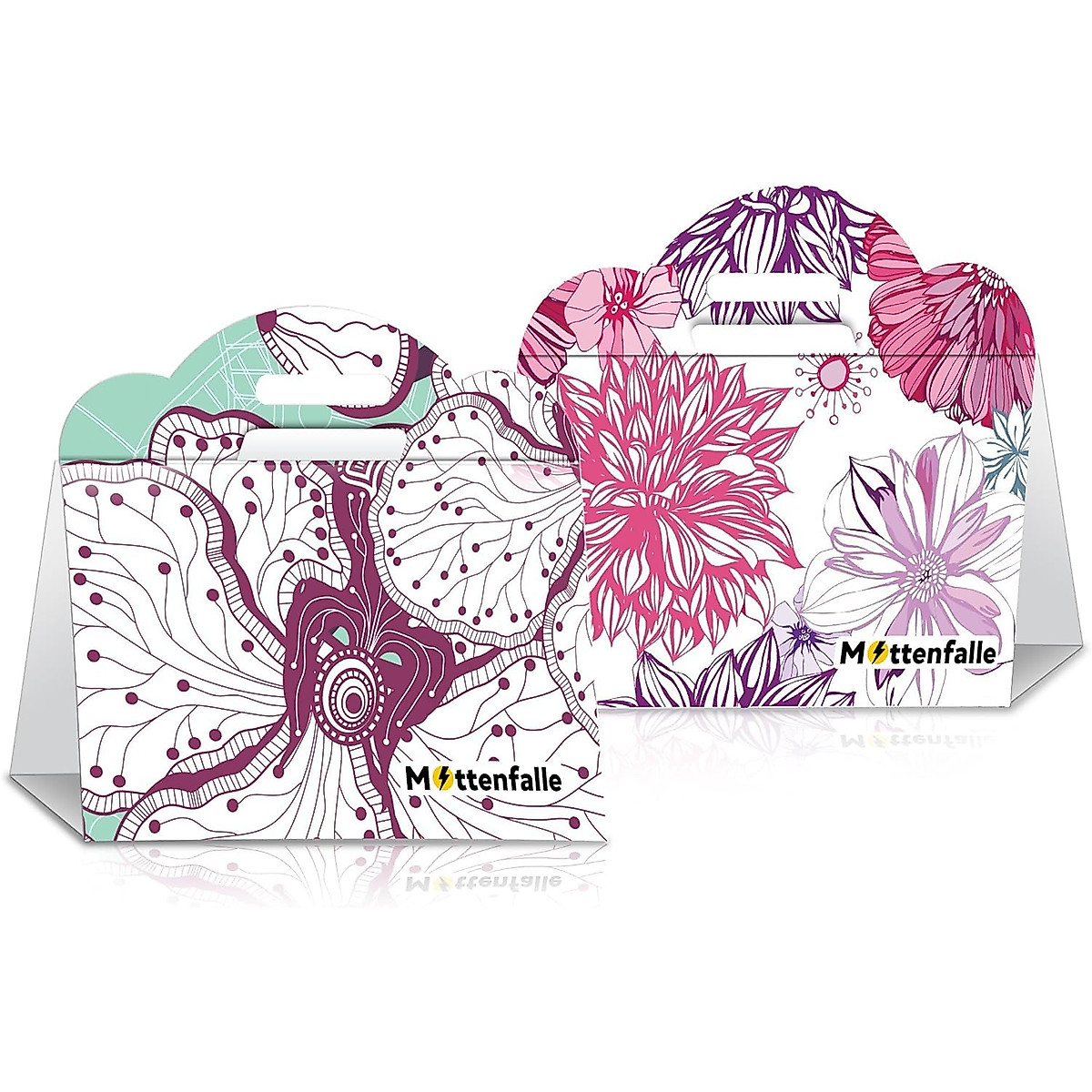 Mottenfalle Clothes Moth Traps 6-Pack - Prime Safe Non-Toxic Eco-Friendly Indoor Moth Traps with Pheromones Sticky Adhesive Tool for Wool Closet Carpet (Stand-Up)