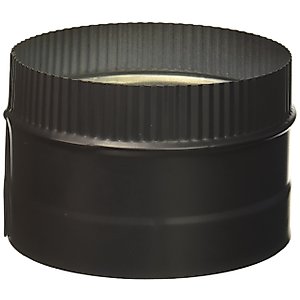 M&G DuraVent M & G DURAVENT 6DBK-AD 6" DuraBlack Stove Adapter, Diameter: 6", Black