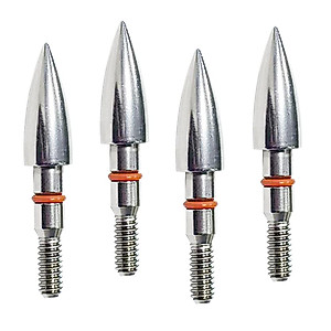 Field Points arrowheads 100 Grains Archery Field Points, 5/16inch Stainless Steel Screw in Archery Field Tips and Broadheads (1 Dozen 12 PCS), 2.9*2.3*0.6