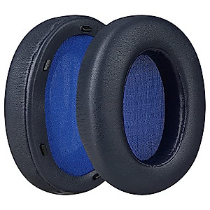Geekria QuickFit Replacement Ear Pads for Sony WH-XB910N Headphones Ear Cushions, Headset Earpads, Ear Cups Cover Repair Parts (Blue)