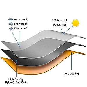 SUEDIAN Patio Furniture Covers Rectangular Patio Furniture Covers, Custom Size available300D Oxford Polyester Material Windproof, Anti-UV,Durable Waterproof Dustproof Outdoor Cover for Garden