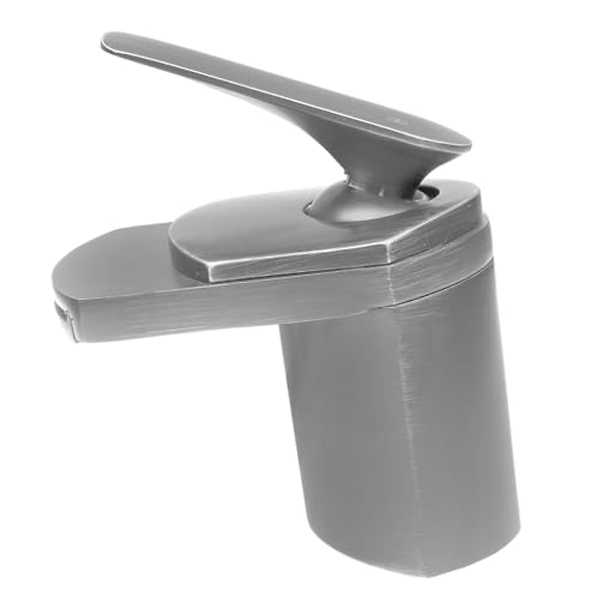 Novatto WAVE Single Lever Waterfall Lav Faucet, Brushed Nickel