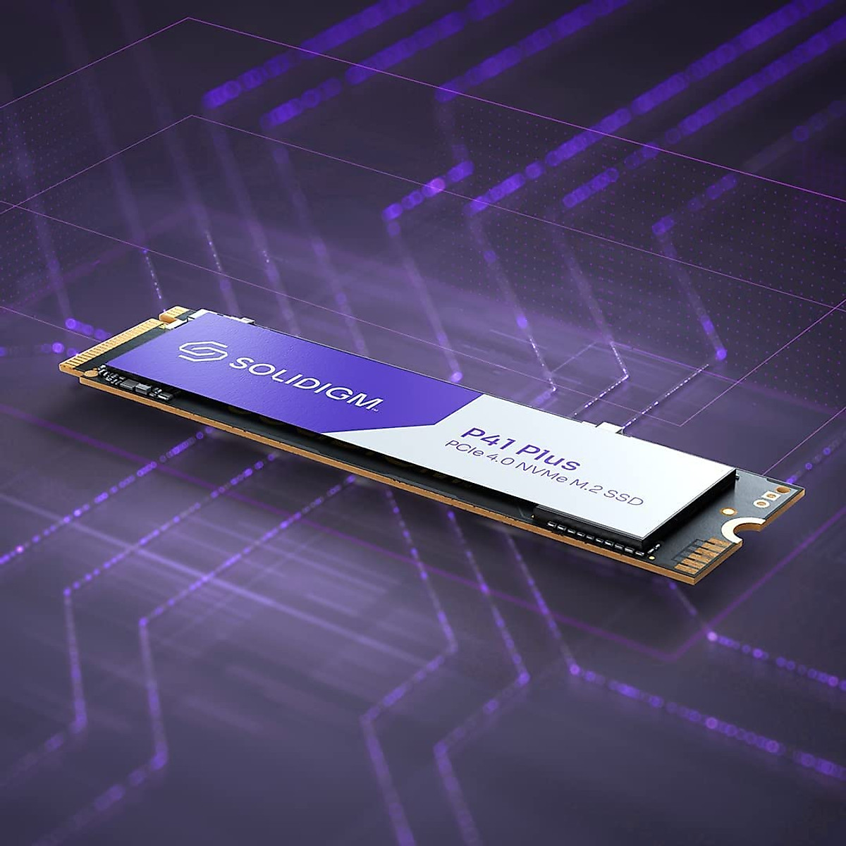 Solidigm™ P41 Plus 1TB SSD, PCIe GEN 4 NVMe 4.0 x4 M.2 2280 3D NAND, Storage Upgrades for PC and Laptops, Everyday Computing and Gaming, SSDPFKNU010TZX1