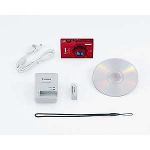 Canon PowerShot ELPH 520 HS 10.1 MP CMOS Digital Camera with 12x Ultra Wide-Angle Optical Image Stabilized Zoom Lens and Full 1080p HD Video (Red)